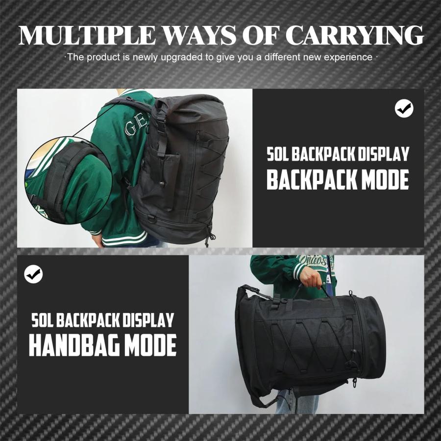 バイク 50l-85l キャリアバックパックシーシーバーバッグストラップ付き拡張可能テールラックバッグ汎用バイク : オートネクストプロ - 通販 - Yahoo!ショッピング