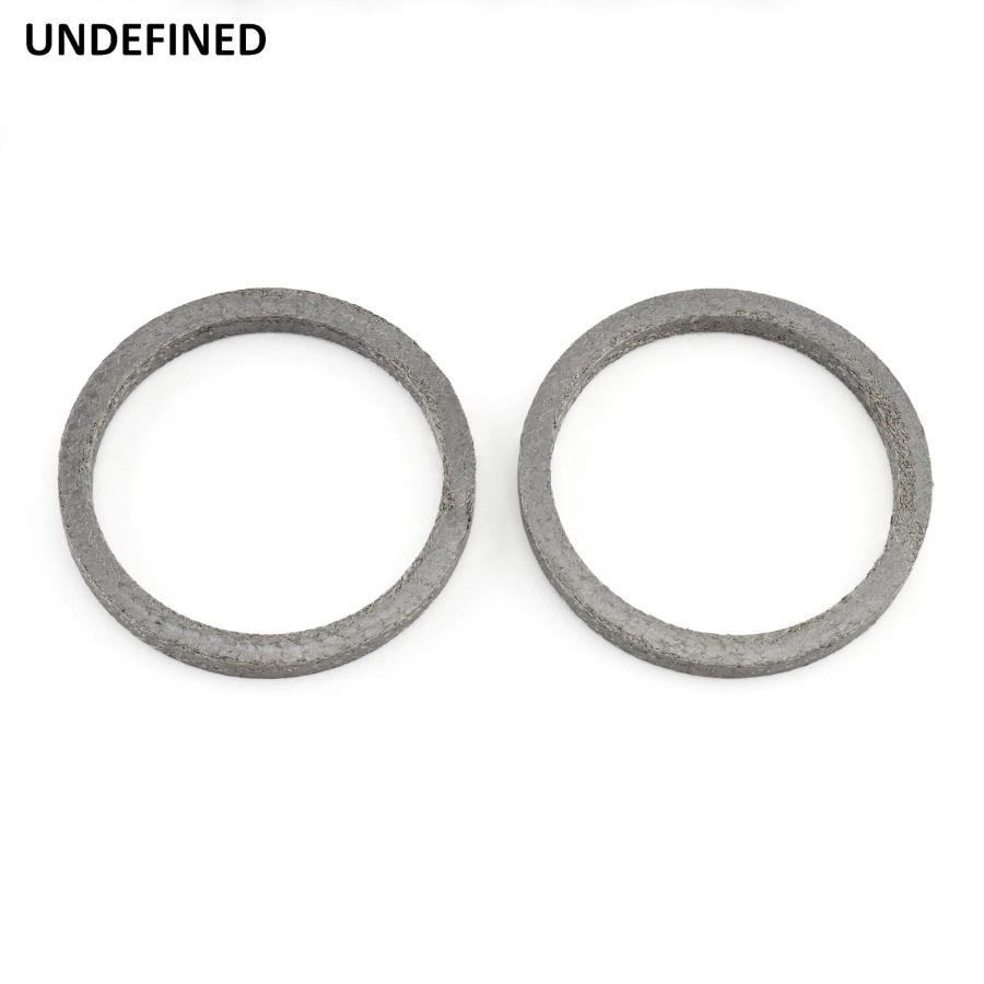 バイク用ダブルエキゾーストポートガスケットキット ハーレーツーリングスポーツスター ソフテイル ダイナ 17048-98 65324-83b ...