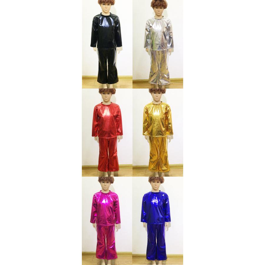 e091 メタリック エナメル 長袖Tシャツ【6色・9サイズ】カットソー トップス ダンス衣装 ヒップホップ 衣装 キッズダンス 大人 キッズヒップホップ : take-shop - 通販 ...