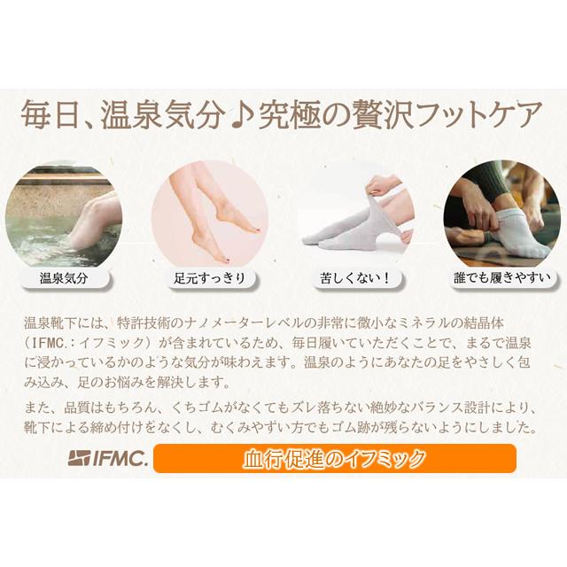 IFMC.イフミック【 温泉靴下（色／ブラック）】24-26cm 〜日本製、特許取得〜 くちゴムなし、締め付けない、薄手、ゆるい履き心地、ゆったり : ifmc-sox-bk-2426 : 竹 ...