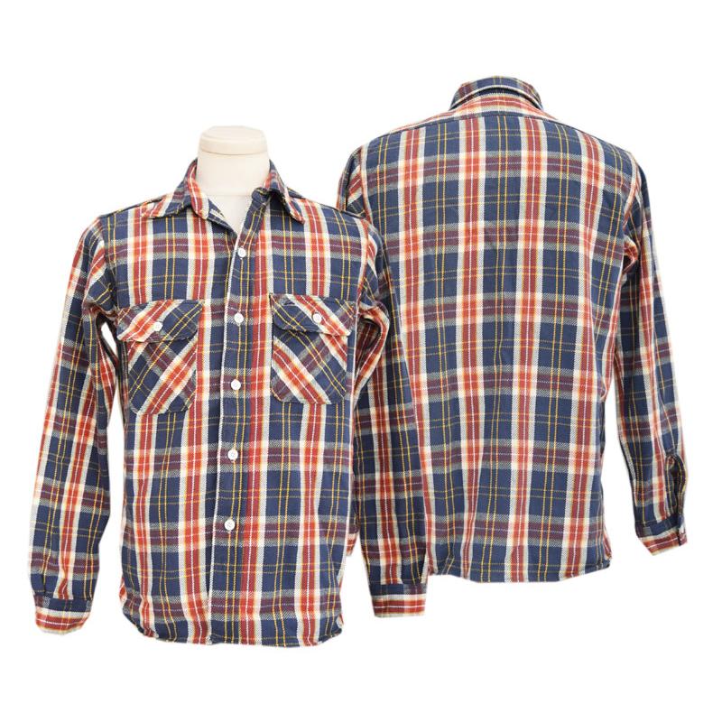 WAREHOUSEウエアハウス 長袖シャツ 3104 FLANNEL SHIRTS(C柄：ネイビー) ワンウォッシュ2023 : 7666 : TAKE OFF - 通販 - Yahoo!ショッピング