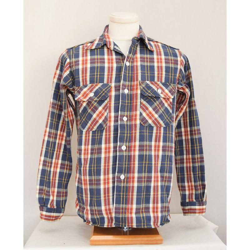 WAREHOUSEウエアハウス 長袖シャツ 3104 FLANNEL SHIRTS(C柄：ネイビー) ワンウォッシュ2023 : 7666 : TAKE OFF - 通販 - Yahoo!ショッピング