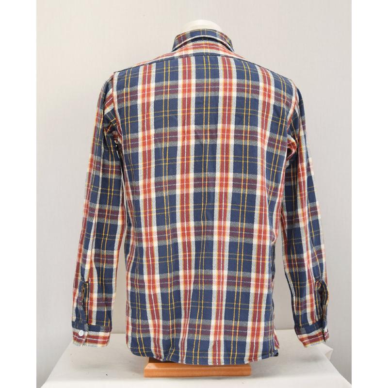 WAREHOUSEウエアハウス 長袖シャツ 3104 FLANNEL SHIRTS(C柄：ネイビー) ワンウォッシュ2023 : 7666 : TAKE OFF - 通販 - Yahoo!ショッピング