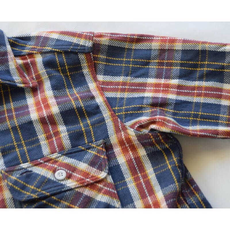 WAREHOUSEウエアハウス 長袖シャツ 3104 FLANNEL SHIRTS(C柄：ネイビー) ワンウォッシュ2023 : 7666 : TAKE OFF - 通販 - Yahoo!ショッピング