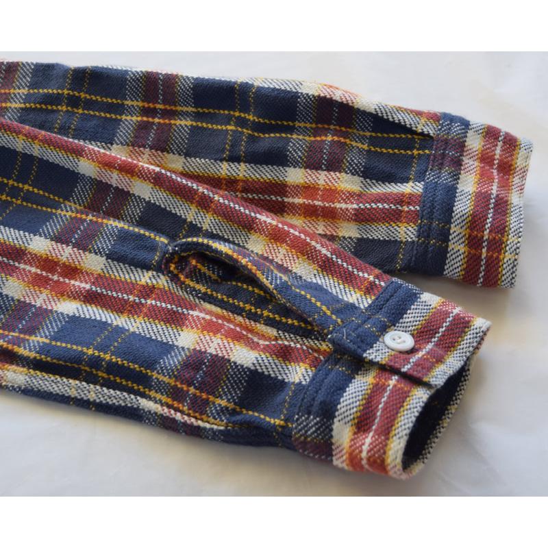 WAREHOUSEウエアハウス 長袖シャツ 3104 FLANNEL SHIRTS(C柄：ネイビー) ワンウォッシュ2023 : 7666 : TAKE OFF - 通販 - Yahoo!ショッピング