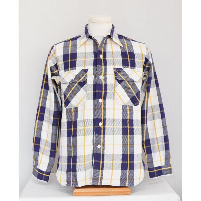 WAREHOUSEウエアハウス 長袖シャツ 3104 FLANNEL SHIRTS(B柄:ネイビー) ワンウォッシュ2023 : TAKE OFF - 通販 - Yahoo!ショッピング
