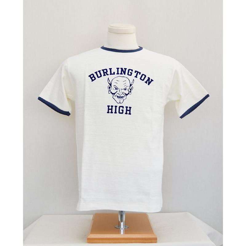 WAREHOUSEウエアハウス T-シャツ 4059 リンガーT BURLINGTON HIGH フロッキープリント : TAKE OFF - 通販 - Yahoo!ショッピング