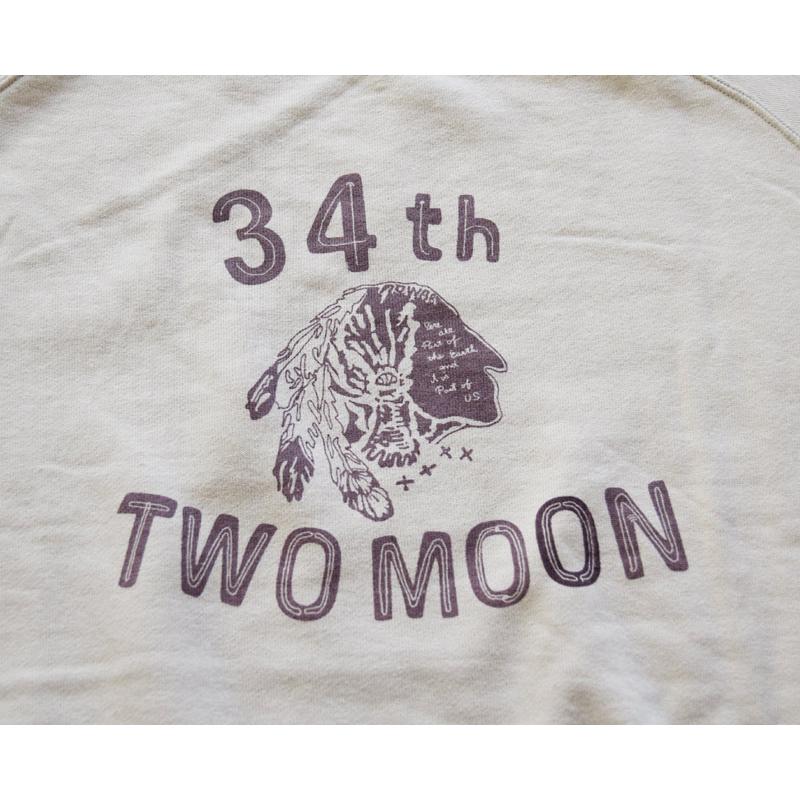 TWO MOON トゥームーン 半袖スウェット 10320 Short Sleeve 34th Sweatshirt(05:インディアンホワイト)2024 : 7867 : TAKE OFF ...
