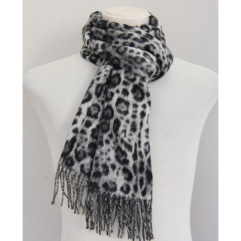 Dappers ダッパーズ マフラー LOT1738Cashmink Scarf by V.FRAAS カシミンク 【Leopard】(GRAY) : 8104 : TAKE OFF - 通販 ...
