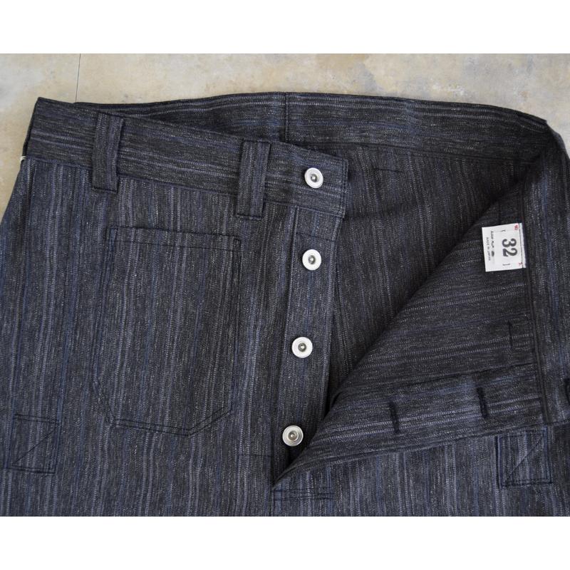 John Gluckow ジョングラッコー Lot JG-01 1910s Netmaker's Trousers ストライプ パンツ ...