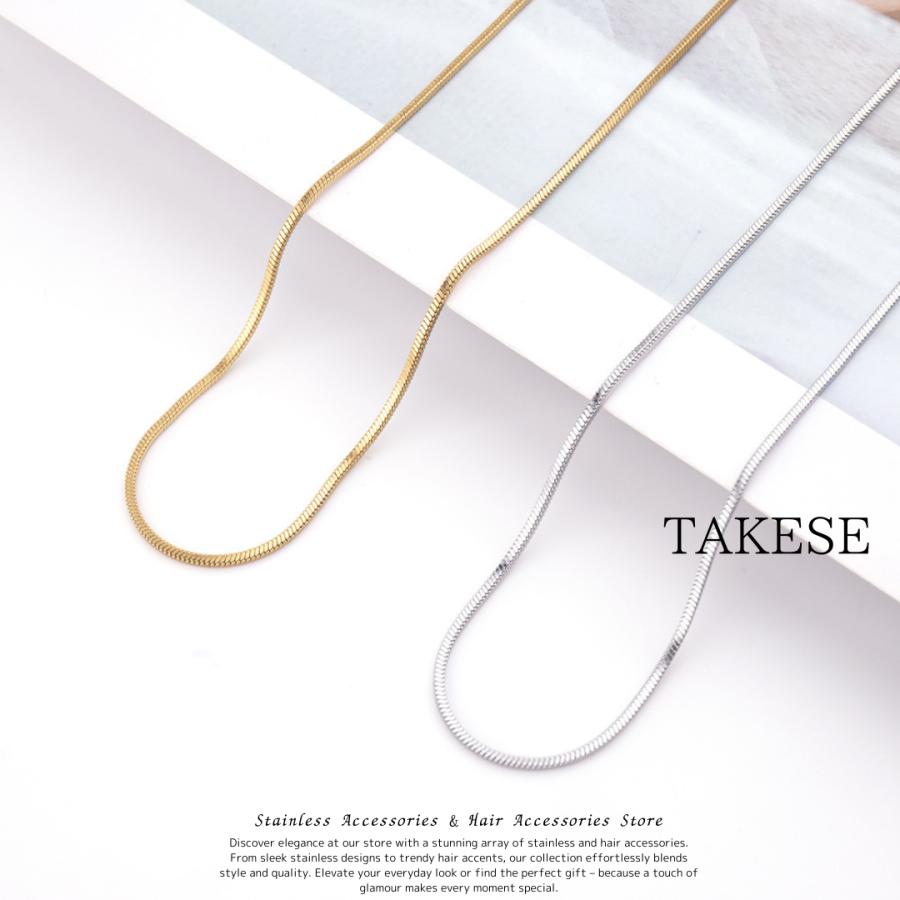 ステンレスネックレス 金属アレルギー対応 316L ショート チェーン 0．9mmボーンチェーンネックレス45cm/40cm : TAKESE - 通販 - Yahoo!ショッピング