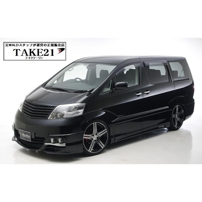 WALD 【T21】WALD ヴァルド 10/15 アルファード 後期 フロントバンパースポイラー FOGバージョン Black Bison FRP製 新品未塗装品 個人宅不可 ...