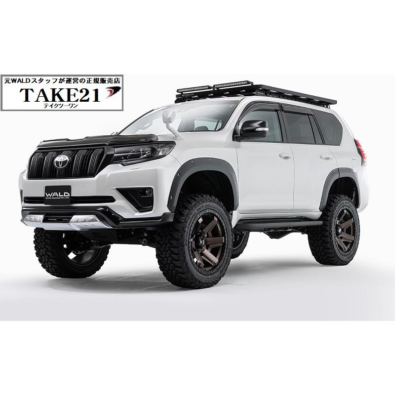 【T21】要納期確認 WALD（ヴァルド）GDJ15#W/TRJ150W プラド 後期 DESERT LINE フロントスポイラー ハーフ ABS製 新品未塗装品 個人宅不可 : wa ...