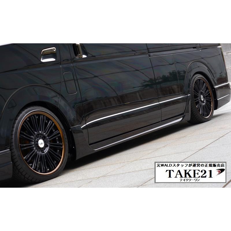 WALD 【T21】WALD ヴァルド 4型5型 220系 ハイエース スーパーロング 4点KIT(F,S,R,GC) EXECUTIVE LINE FRP製 新品未塗装品 個人宅発送不可 ...