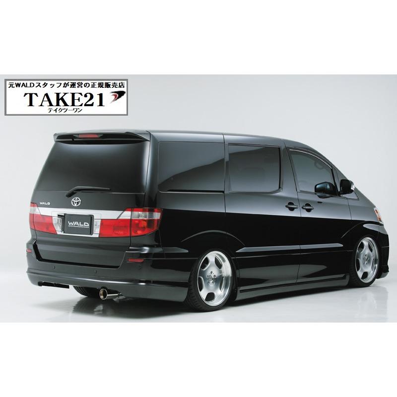 WALD 【T21】WALD ヴァルド MNH/ANH10/15W アルファード 後期 MZ/AZ/MX/AXグレード リアスカート ハーフ FRP製 新品未塗装品 個人宅発送不可 ...