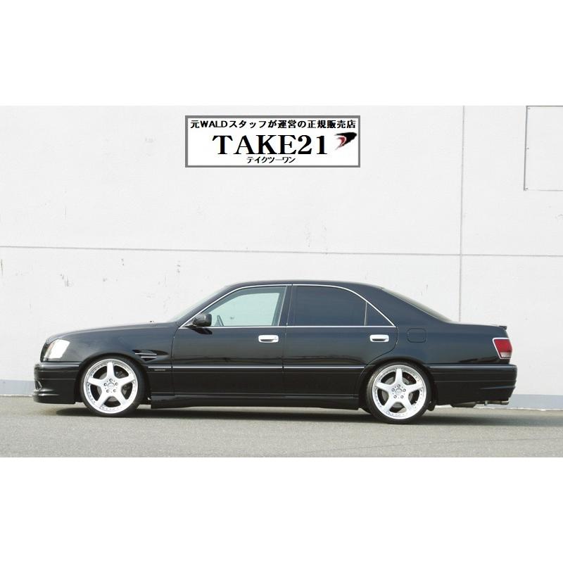 WALD 【T21】WALD ヴァルド JZS 17クラウン アスリート/ロイヤル セダン サイドステップ EXECUTIVE LINE FRP製 新品未塗装品 個人宅発送不可 ...