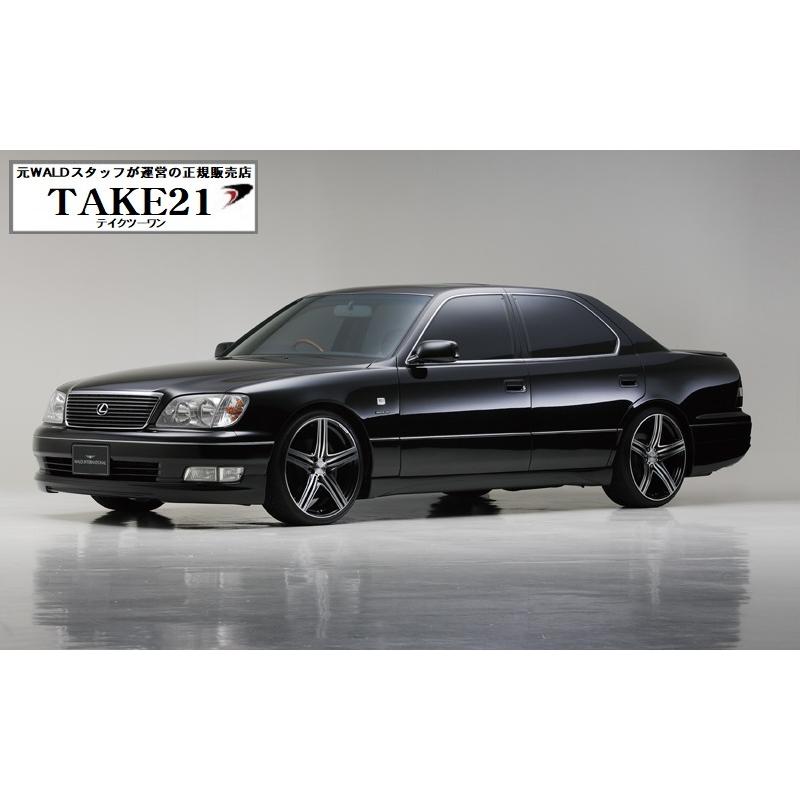 WALD 【T21】WALD ヴァルド UCF20/21 セルシオ 後期 EXECUTIVE LINE フロントスポイラー エアロ ハーフ FRP製 新品未塗装品 個人宅発送不可 ...