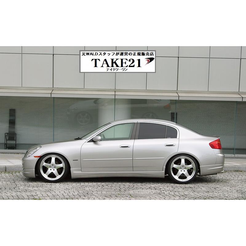 WALD 【T21】WALD V35 スカイライン 前期 サイドステップ セダン ヴァルド エアロ 左右セット FRP製 新品未塗装品 個人宅発送不可 / スカート : TAKE21 - 通販 ...