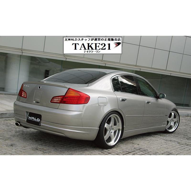 WALD 【T21】WALD V35 スカイライン 前期 サイドステップ セダン ヴァルド エアロ 左右セット FRP製 新品未塗装品 個人宅発送不可 / スカート : TAKE21 - 通販 ...