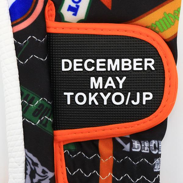 ディセンバーメイ ゴルフ グローブ レディース 両手用 全天候 総柄