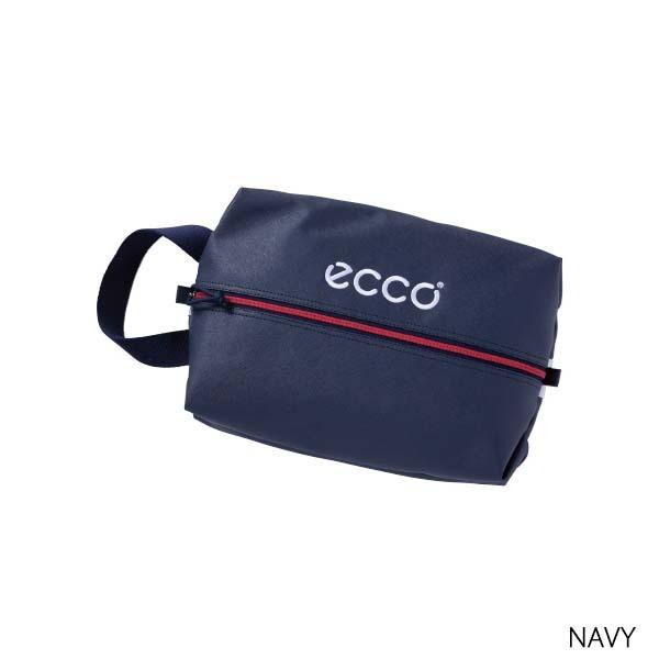 エコー ゴルフ シューズバッグ メンズ ゴルフシューズ バッグ ゴルフバッグ 高級 レア ブランド 白 紺 ECS003 ECCO 【中古】