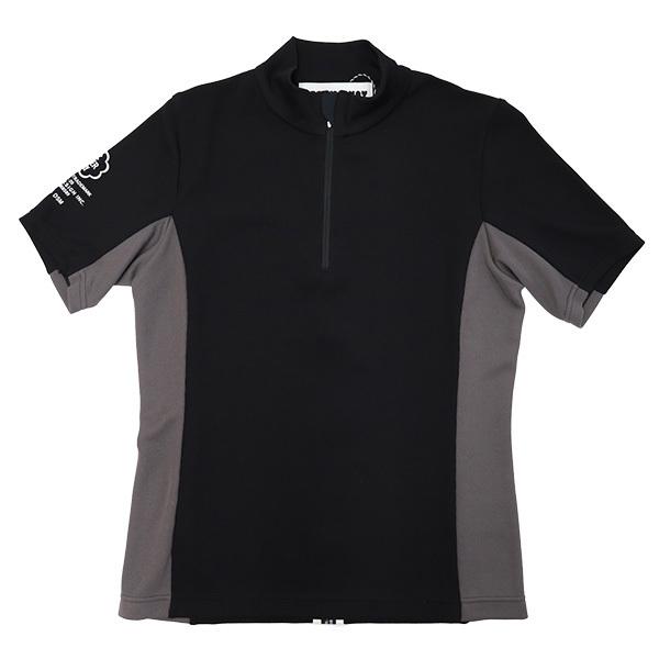 ディセンバーメイ ゴルフ モックシャツ レディース 半袖 ハーフジップ