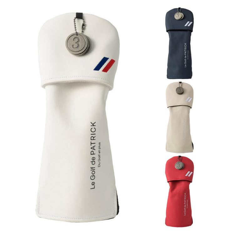 PATRICK パトリック ゴルフ ヘッドカバー フェアウェイウッド メンズ レディース フェアウェイウッドカバー 番手タグ 合成皮革 無地 ...