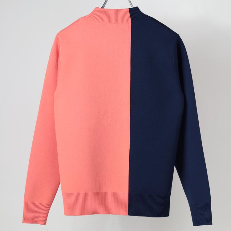 ディセンバーメイ ゴルフ ニット レディース 長袖 ハイネック モック