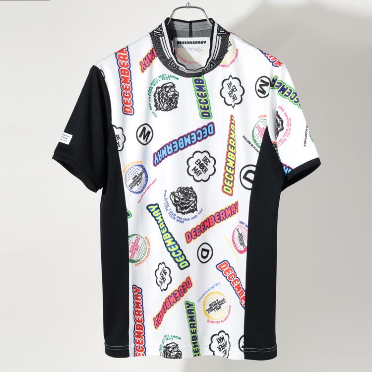 ディセンバーメイ ゴルフ モックシャツ メンズ 半袖 ハイネック