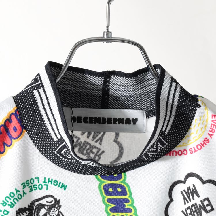 ディセンバーメイ ゴルフ モックシャツ レディース 半袖 ハイネック