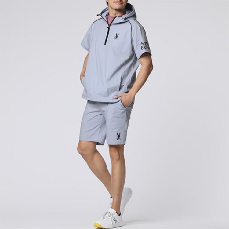 Psycho Bunny（サイコバニー） ゴルフ フーディー メンズ 半袖