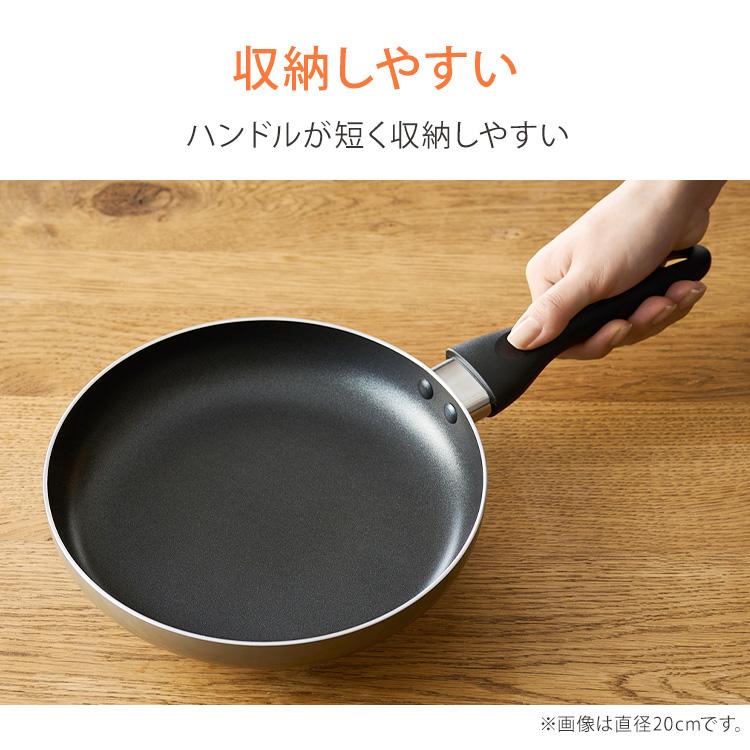 IRIS OHYAMA フライパン 30cm IH アイリスオーヤマ 軽量 ガス 軽い 軽量フライパン IH・ガス火対応 IH・ガス火30cm 一人暮らし VLI-F30 : ラクチーナ ...