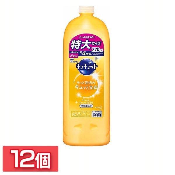 Kao \25日限定P10倍／ (12個セット)キュキュット つめかえ用 770ml 花王 (D) : ラクチーナ Yahoo!店 - 通販 - Yahoo!ショッピング