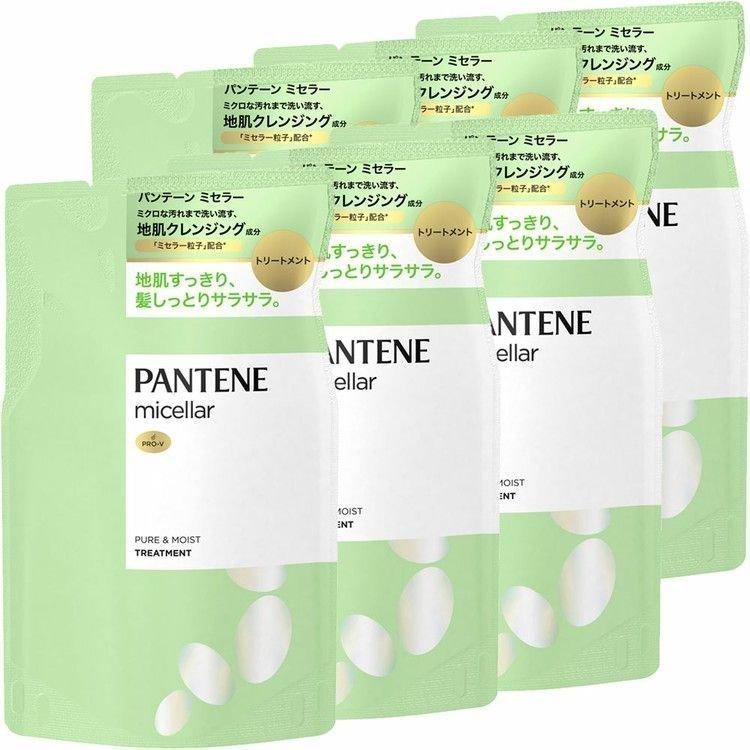 (6個)パンテーン ミセラー トリートメント ピュア＆モイスト 詰め替え 350g : ラクチーナ Yahoo!店 - 通販 - Yahoo!ショッピング