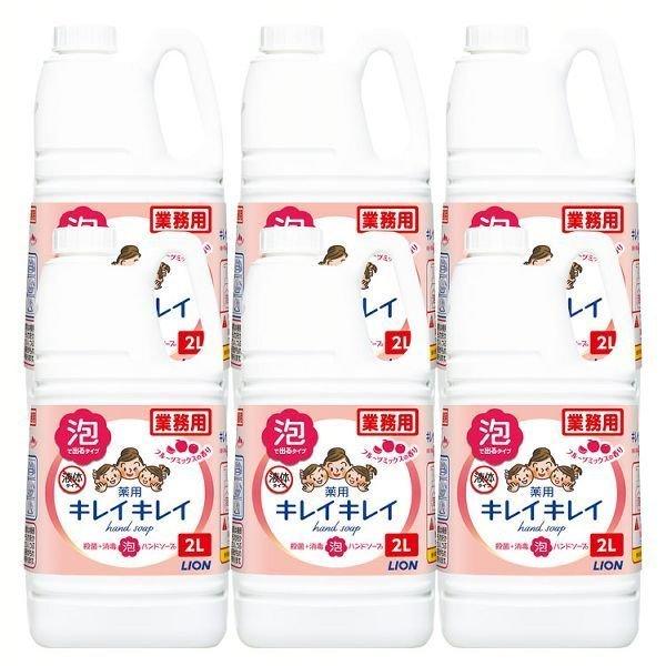 LION (6個)キレイキレイ薬用泡ハンドソープ フルーツミックスの香り 2L (D) : ラクチーナ Yahoo!店 - 通販 - Yahoo!ショッピング