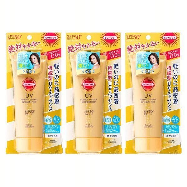 KOSE (3個)サンカット パーフェクトUVエッセンス 110g コーセー (D) : ラクチーナ Yahoo!店 - 通販 - Yahoo!ショッピング