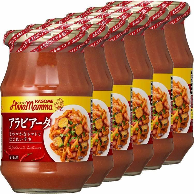 KAGOME パスタソース 瓶 カゴメ アンナマンマ アラビアータ 330g 6個 パスタ ソース スパゲッティソース スパゲッティ まとめ買い 買い置き : ラクチーナ Yahoo!店 ...