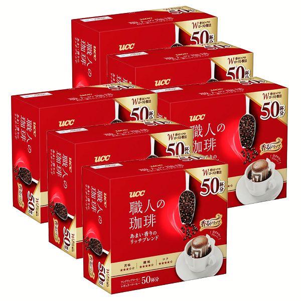 UCC (6個)職人の珈琲 ワンドリップコーヒー あまい香りのリッチブレンド 50P (D) : ラクチーナ Yahoo!店 - 通販 - Yahoo!ショッピング
