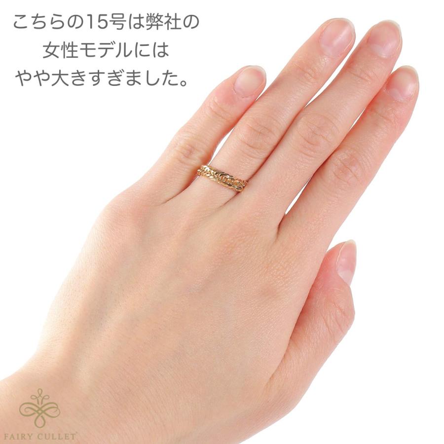 18金リング K18 12面トリプル喜平リング 日本製 (15号、内径17.7 18金リング K18 12面トリプル喜平リング 日本製 (15号、内径17.7