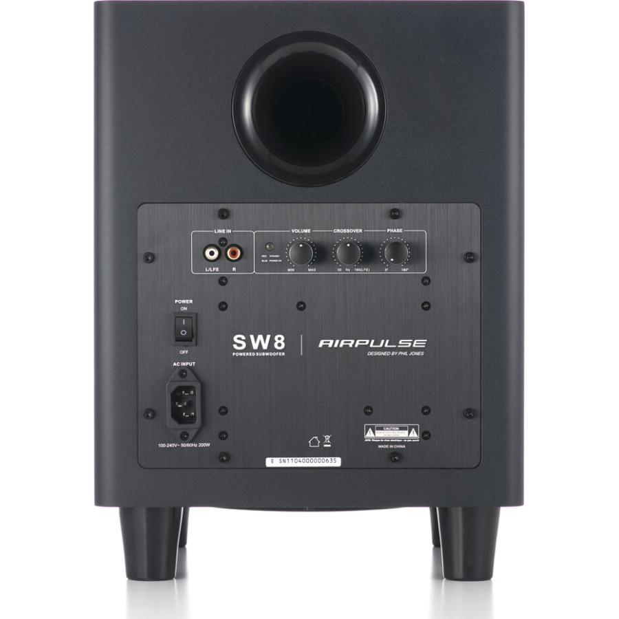 AIRPULSE サブウーハー SW8 マット・ブラック 単品 エアパルス : タマガワオーディオ - 通販 - Yahoo!ショッピング