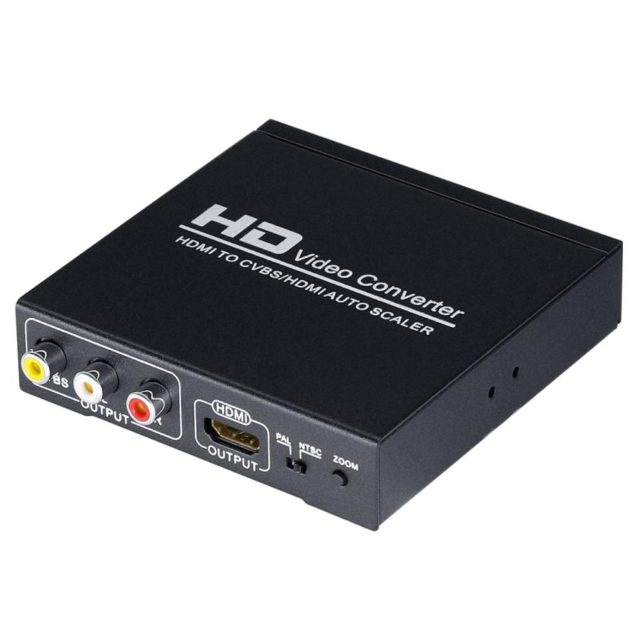 ELEVIEW HDMI to コンポジット ビデオコンバーター RCA 同時出力 1080P/720P対応 アナログ 変換 アダプター E ...