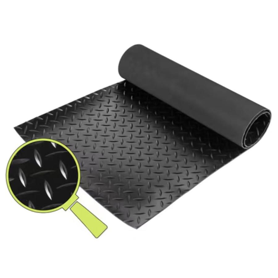 Syougen ガレージフロアマット フロアマット ガレージ マット ゴムシート トラックゴムマット 黒 100*500cm 厚さ3mm 荷台 表面滑 : s-b0ch7rqzy9 ...