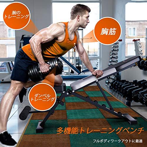 WINNOW マルチポジショントレーニングベンチ 腹筋 フォールディング ウェイトベンチ 折り畳みフラットベンチインクラインベンチデクラインベン : たまり堂 - 通販 - Yahoo!ショッピング