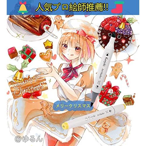 Sanjoki 120本119色 マーカーペン やわらかい筆 コミック用 画材 筆タイプ イラストマーカー キャリングケース付き : たまり堂 ...