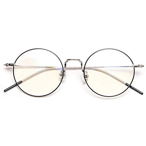 DOLLGER ブルーライトカットメガネ PCメガネ おしゃれ 丸い眼鏡15g（透明レンズ）伊達メガネ ファション眼鏡 ラウンド 男女兼用（シル : たまり堂 - 通販 - Yahoo!ショッピング