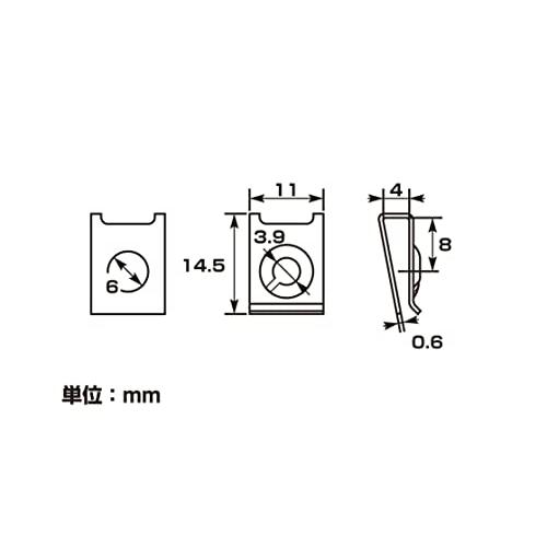 キタコ(KITACO) クリップナット(ヤマハタイプ/タッピング用/3ヶ) 汎用 M5 K-CON 0900-059-00005 ブラック : たまり堂 - 通販 - Yahoo!ショッピング