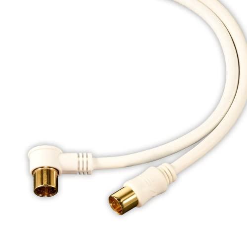 日本アンテナ テレビ接続ケーブル S4C 4K8K対応 5m L型プラグ-S型プラグ ホワイト CS4GLS5C : たまり堂 - 通販 - Yahoo!ショッピング