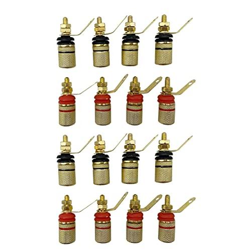 shymie 金メッキ スピーカー ターミナル バナナ プラグ 対応 端子 ピン 3.3cm オーディオ ステレオ 赤 レッド 黒 ブラック 各 : たまり堂 - 通販 - Yahoo!ショッピング