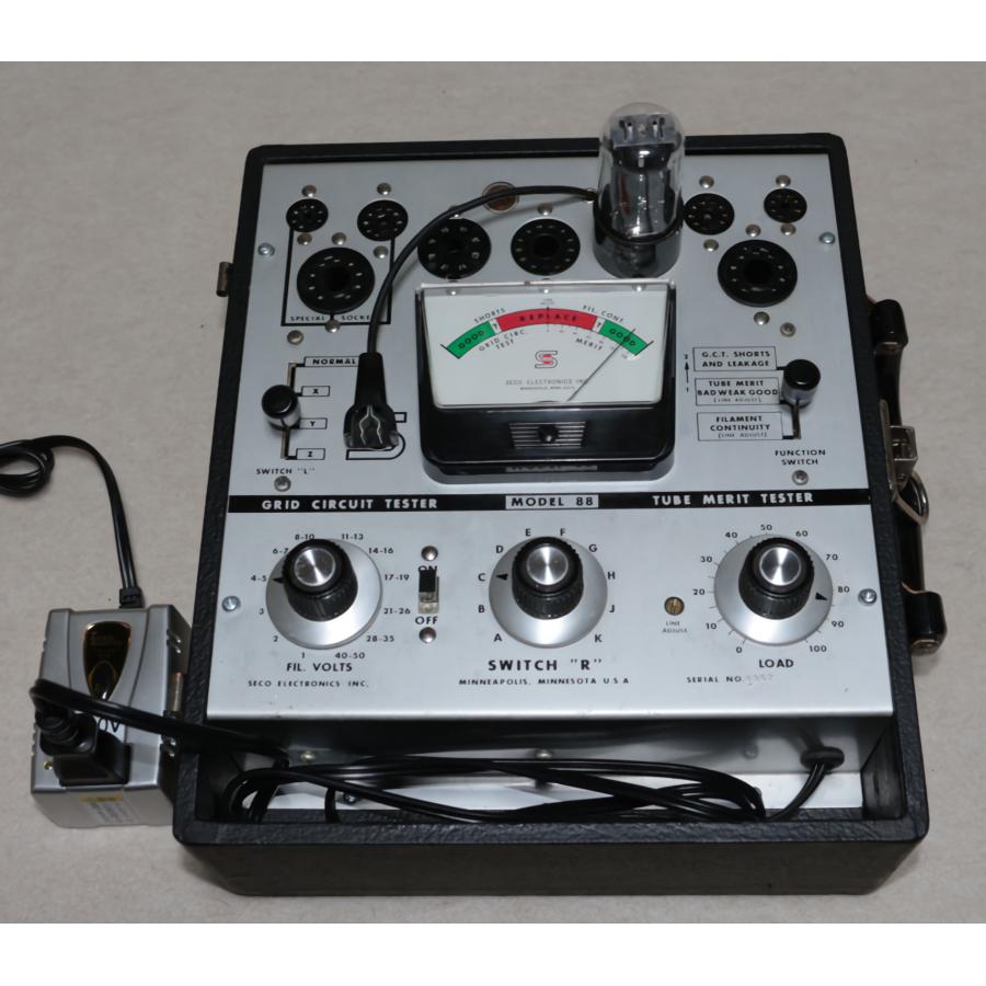 簡単操作 SECO88 真空管試験機 新品メーターモジュールに交換済み 昇圧アダプタ付き : 202409seco88 : 球露屋 ヤフーショップ - 通販 - Yahoo!ショッピング