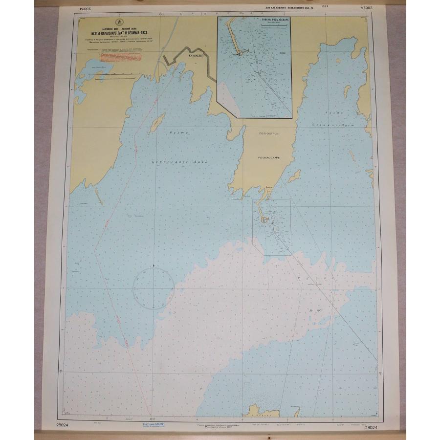 冷戦ロシア 当時の航海図 28024 ソ連国防省航海海洋主局 門外不出 : 球露屋 ヤフーショップ - 通販 - Yahoo!ショッピング